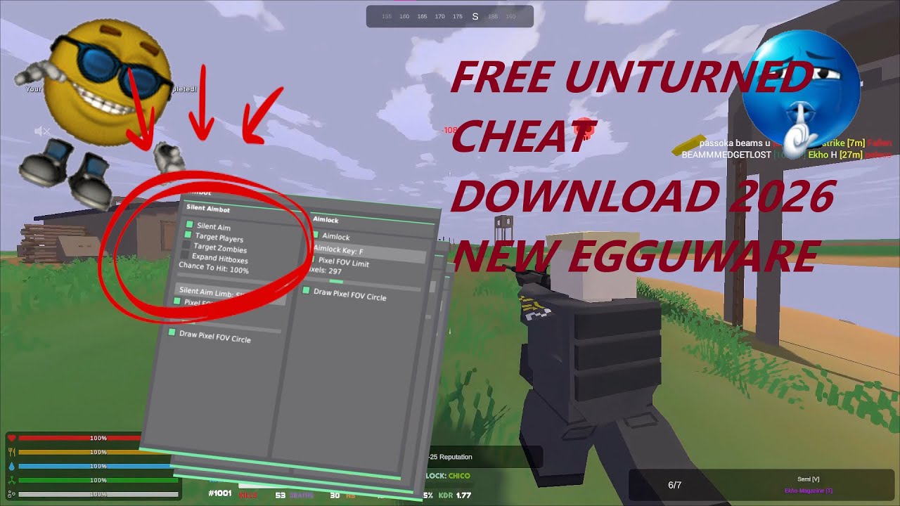 !!2026!! Unturned free cheat using Egguware free bypass in description!!