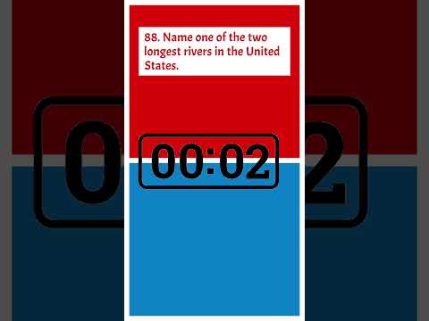 US CITIZENSHIP Q&A Name one of the two longest rivers in the United States #uscitizen #citizenship