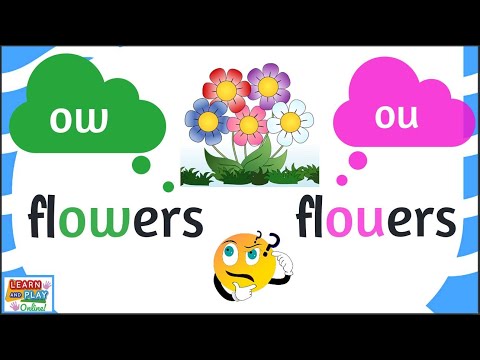 PHONICS- Test Your Spelling Skills! Are the words spelled with /OW/ or /OU/?