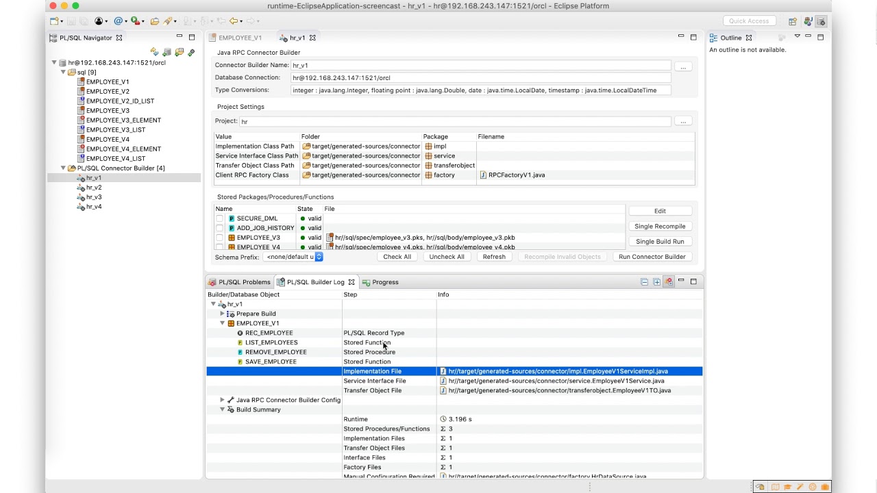 PL/SQL Workbench Example 1