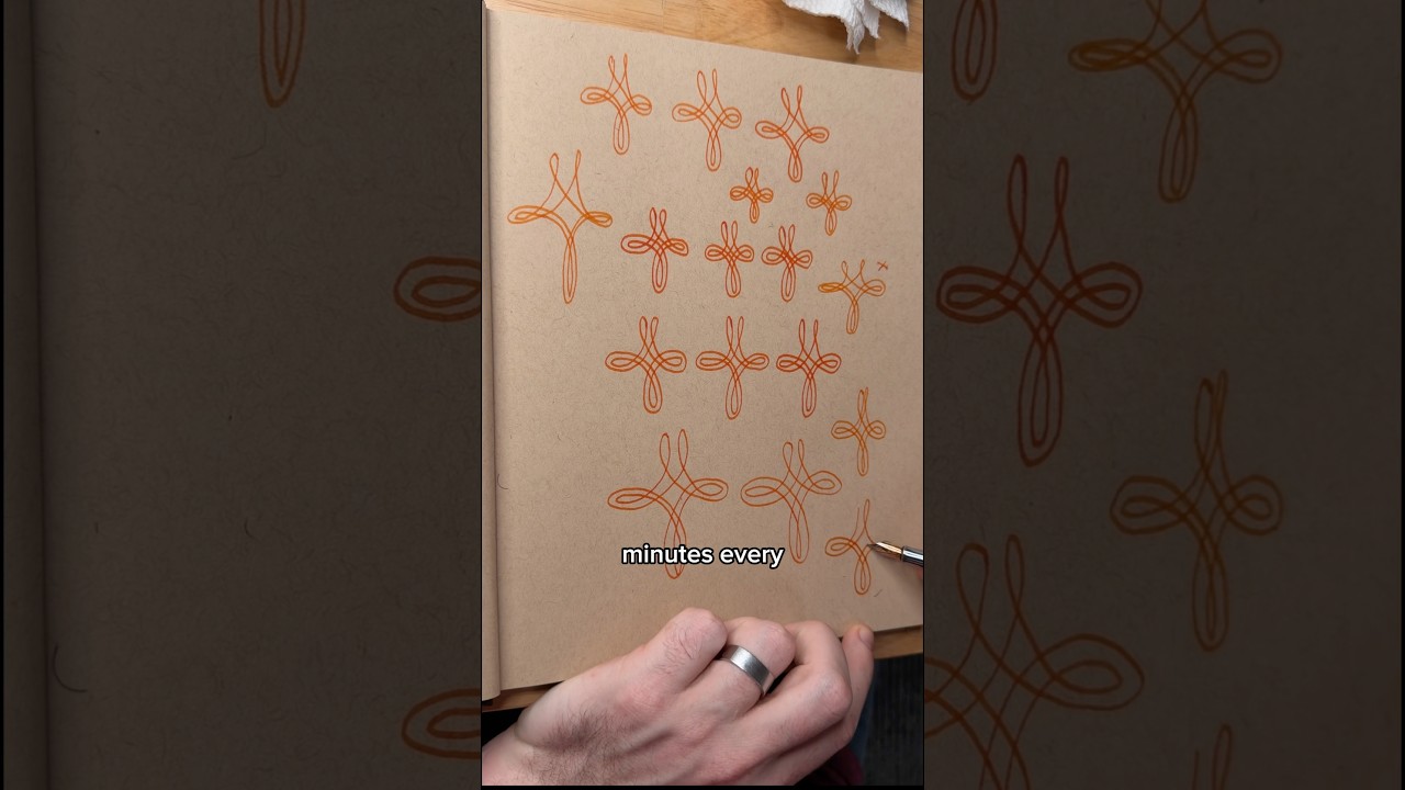 Never skip this exercise for better pen control.