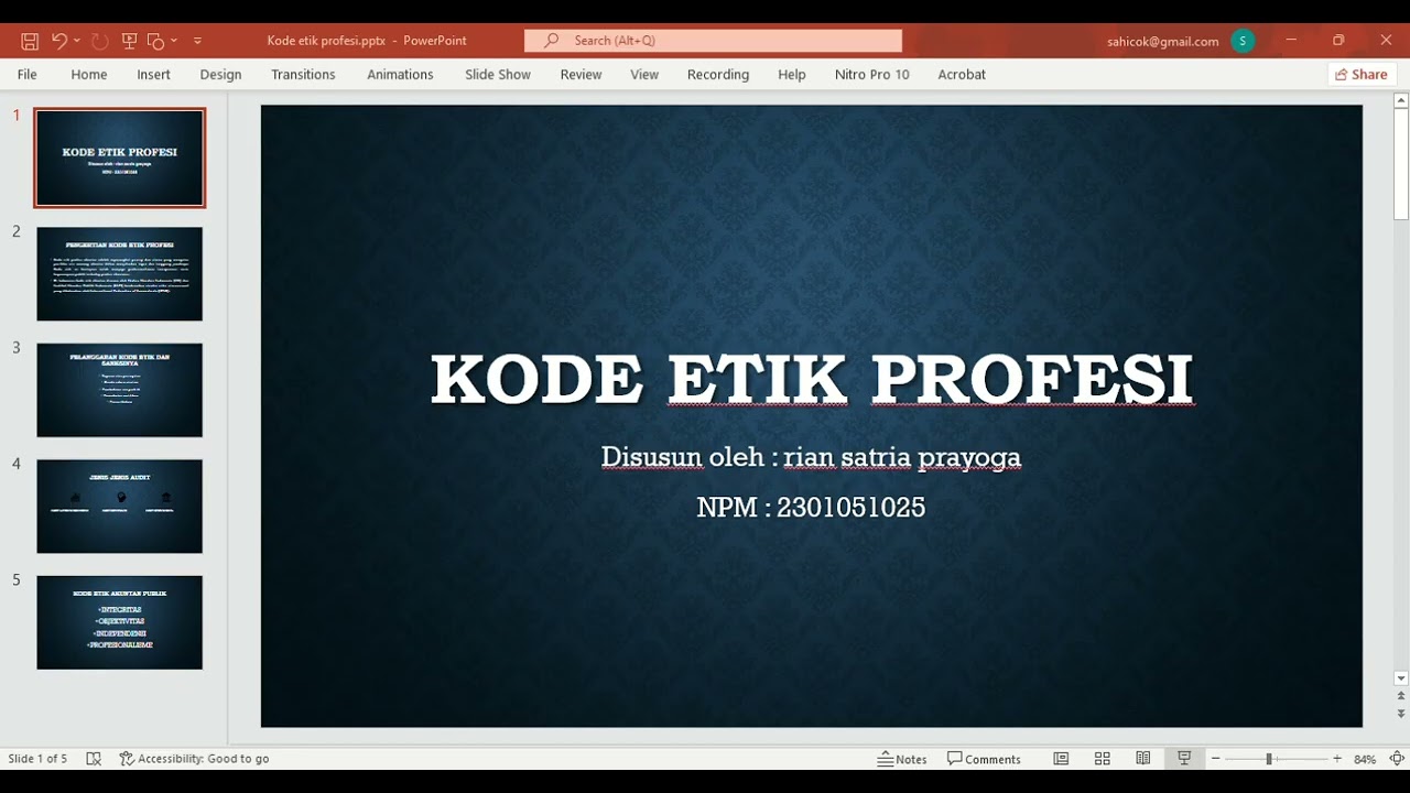 Kode etik profesi pptx   PowerPoint 2025 02 13 20 31 13