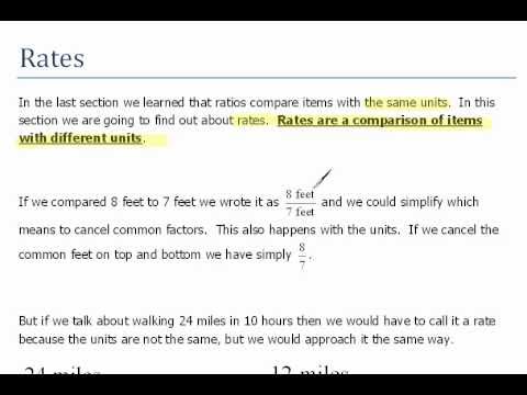 Definition of Rates 5.2
