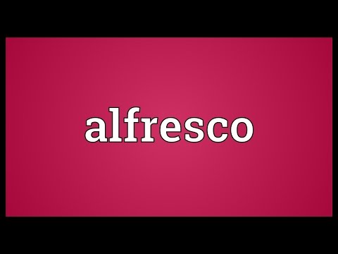 Alfresco Meaning
