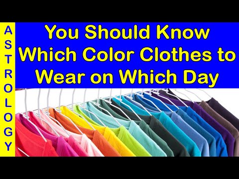 which color clothes to wear on which day as per astrology - lucky color dress for seven days