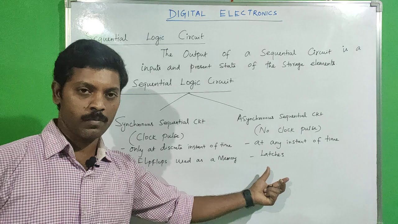 Sequential circuit | Synchronous and Asynchronous| Difference | Combinational and Sequential | Tamil