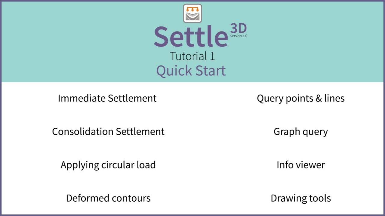 Settle3D Tutorial 1 - Quick Start