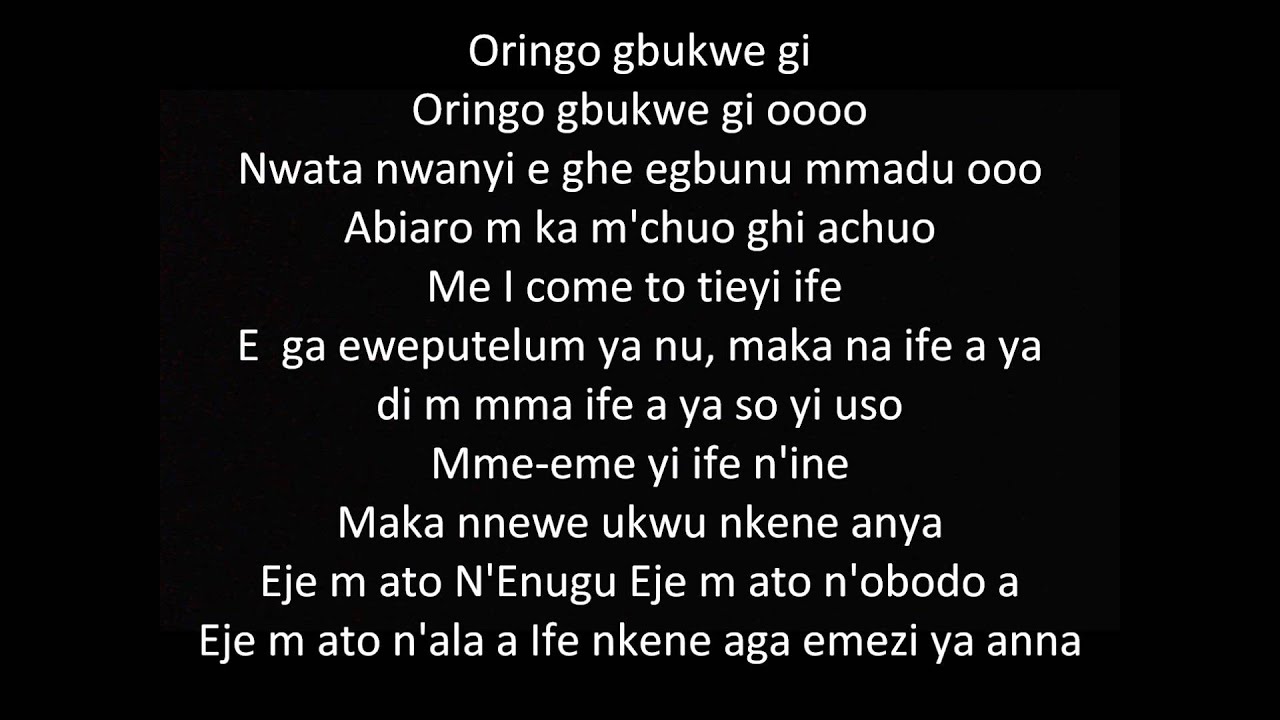 Flavour - Ukwu [lyrics]