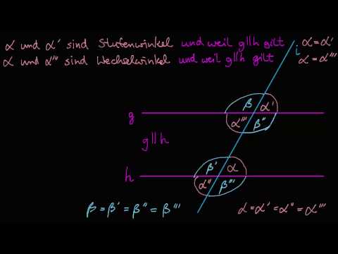 Winkel an geschnittenen Parallelen (Video) | Khan Academy