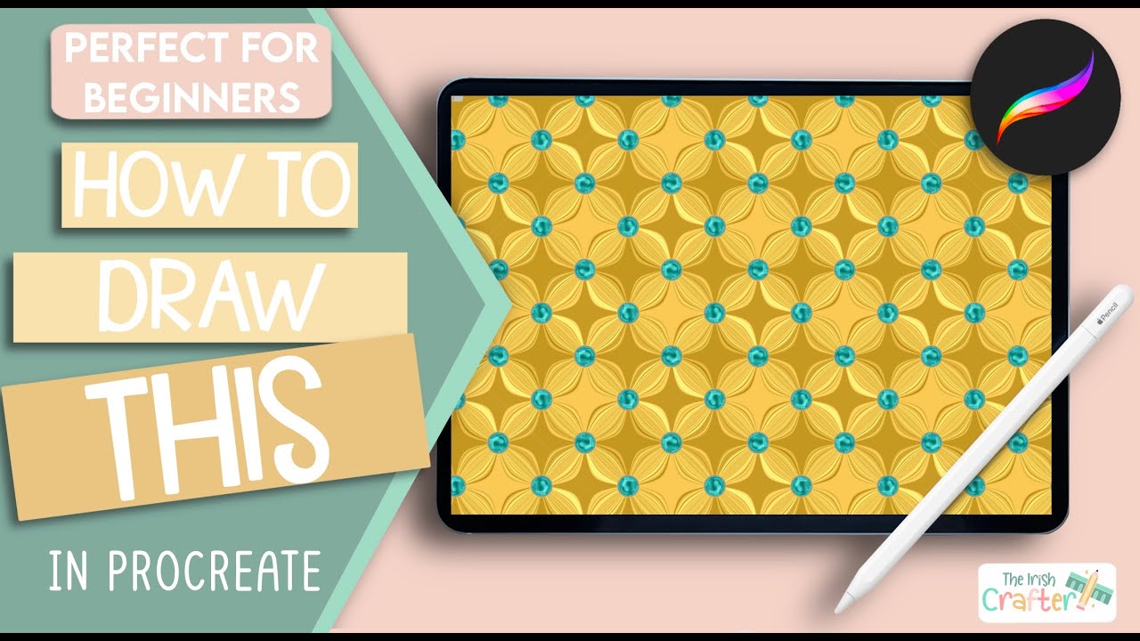How to draw a repeating floral pattern in Procreate