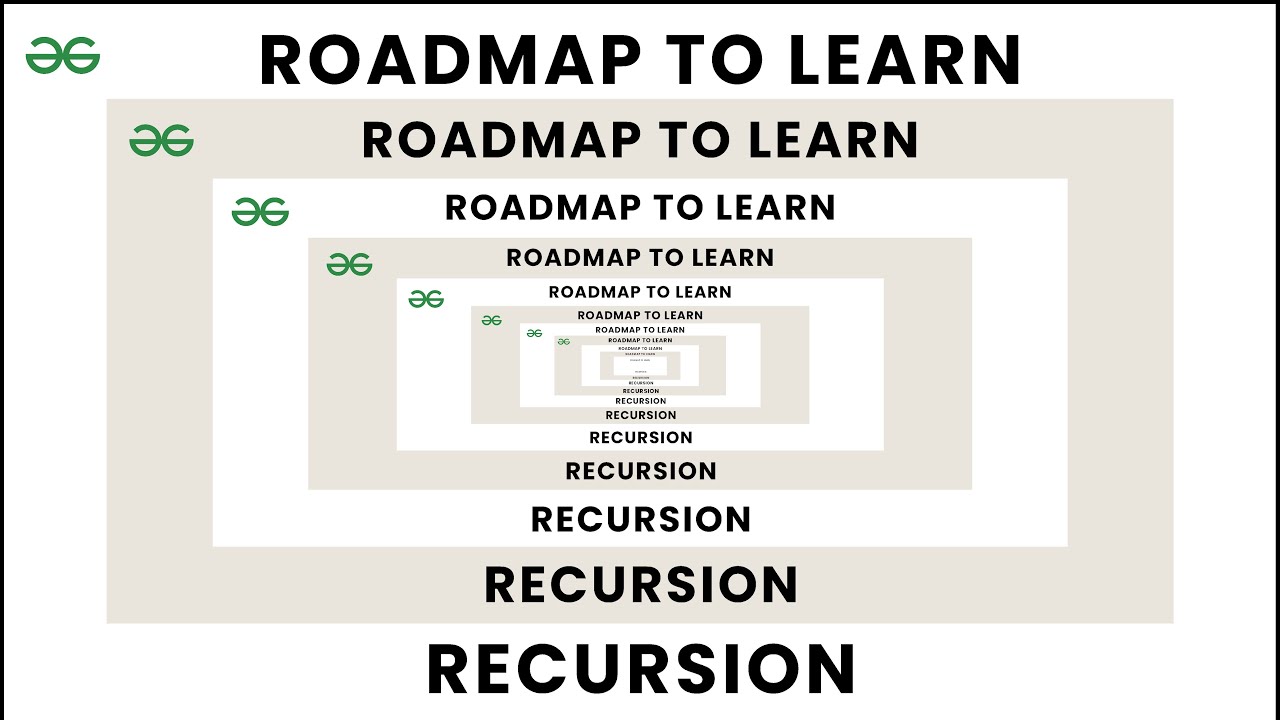 Roadmap To Master Recursion? Roadmap To Master Recursion! | GeeksforGeeks