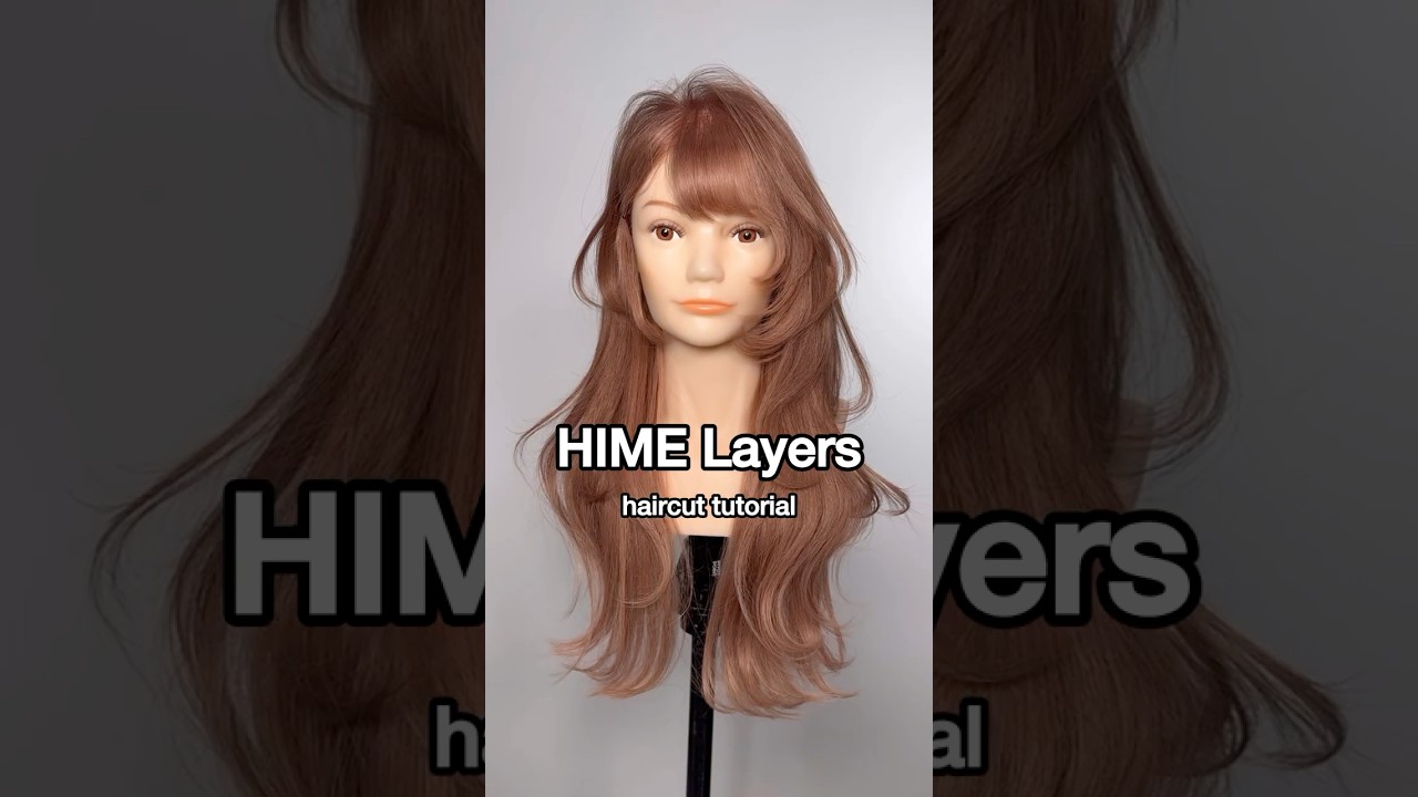 Hime Cut for Long Hair - how to cut long hair layers and bangs