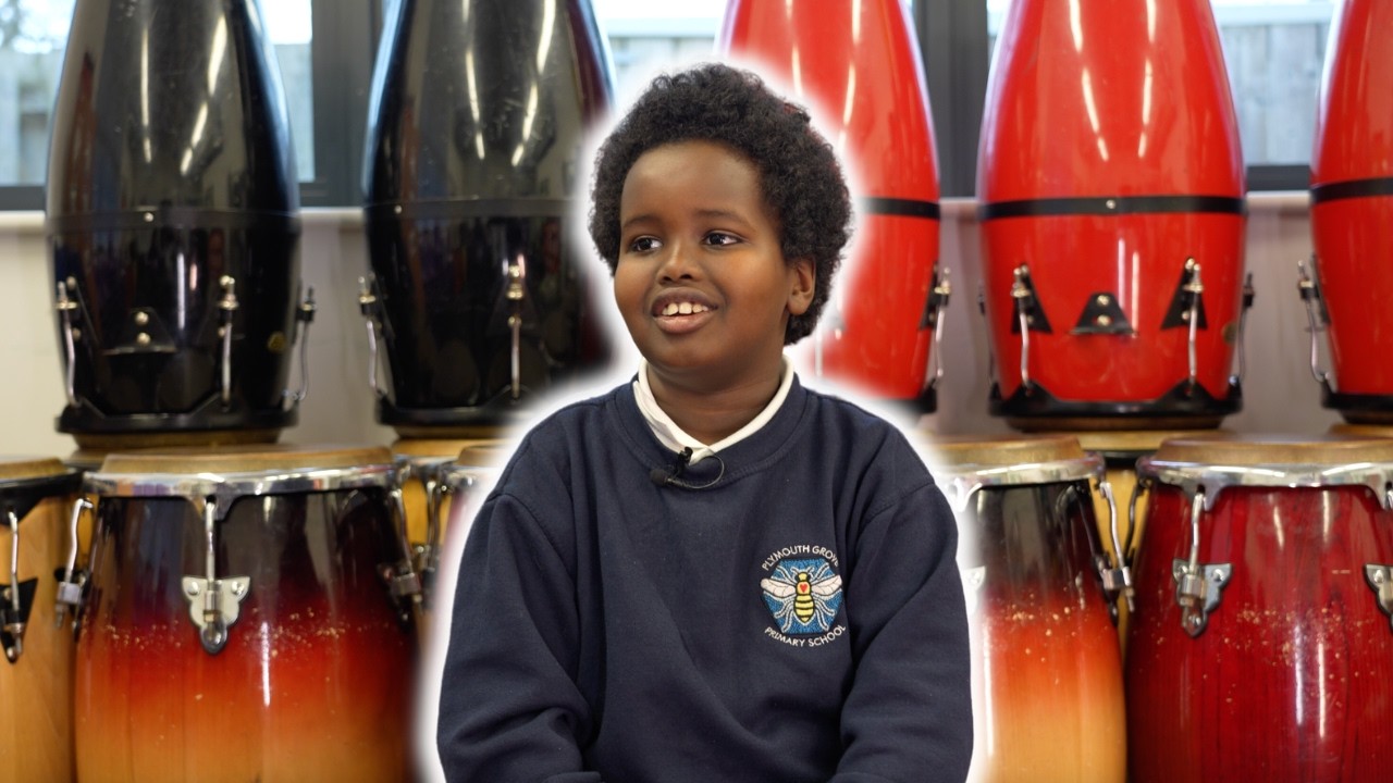 It's time to talk attendance with children from Plymouth Grove Primary School