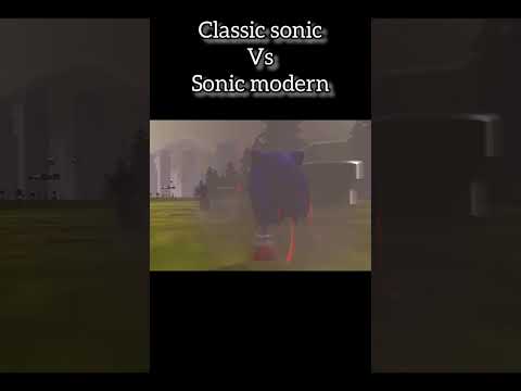 Classic Sonic Vs Sonic Modern #Shorts #Sonic #Evolution