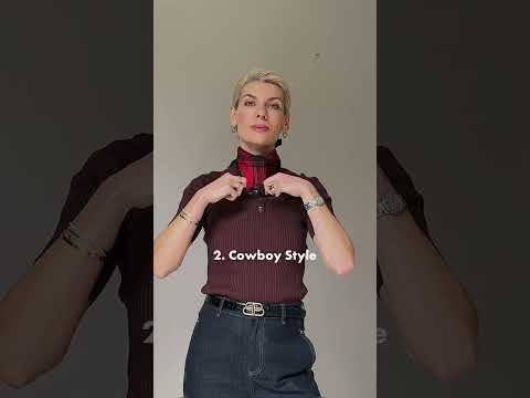 4 ways to tie bandana scarf #styletips #howtotieascarf #falltrends2024 #stylinghacks