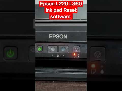 Epson L220 L360 ink pad Reset software #sorts#service#Aps printer service