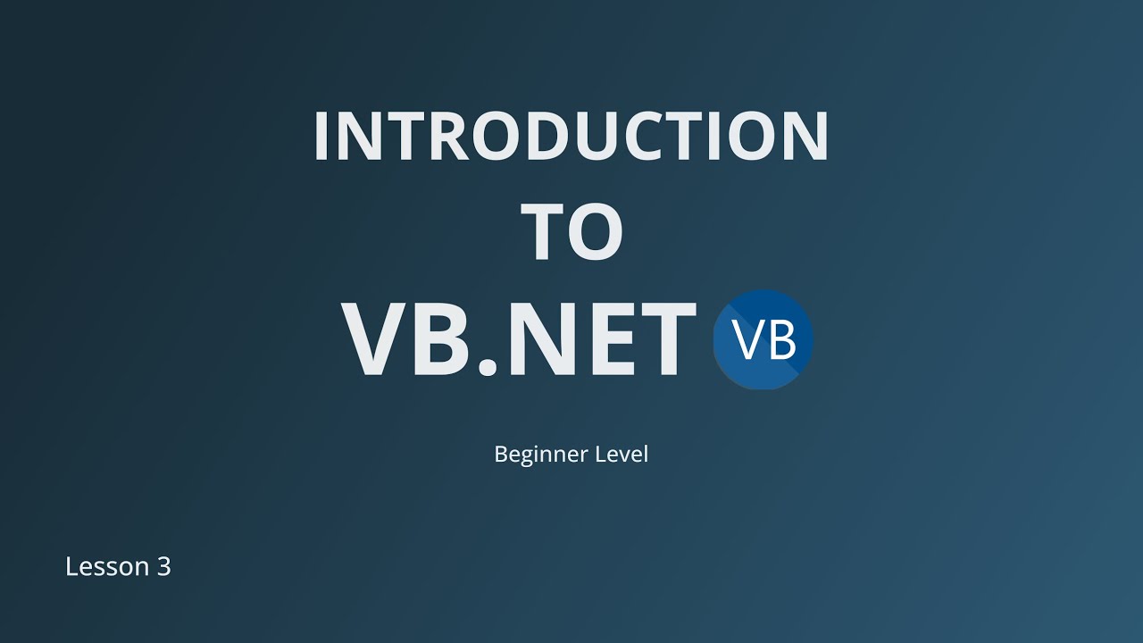 Learn VB.NET WinForms Step-by-Step | Input, Button Click & ComboBox Lesson 3