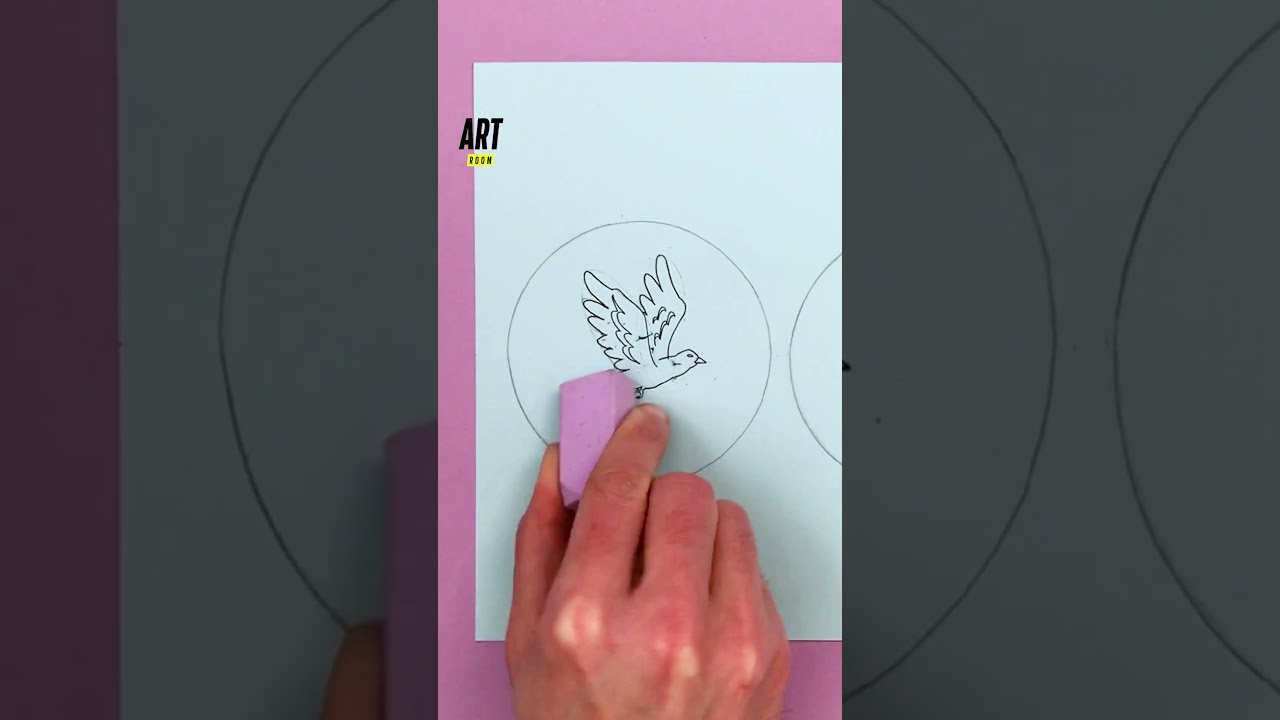 DIY optical illusion ✂️✍️ I make a thaumatrope animation 😍 #thaumatrope #opticalillusion #diy