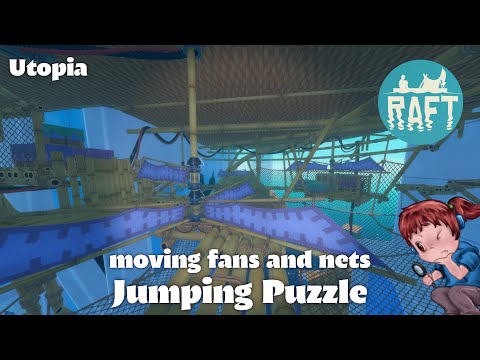 Steam Community :: Video :: Raft - Jumping puzzle (moving fans and nets ...