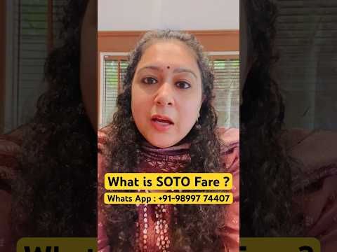 ✈️What is SOTO Fare in Air Ticketing?  ✅ #amadeus #galileo#airfare #travelandtourismcourse#iata#ndc