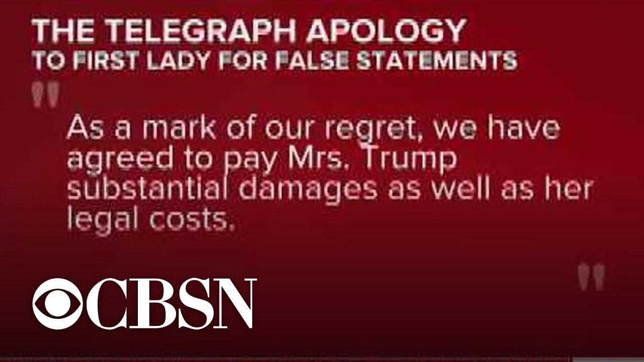 British newspaper apologizes to Melania Trump