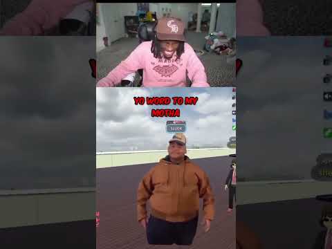 Kai Cenat getting the Fanum tax on Roblox