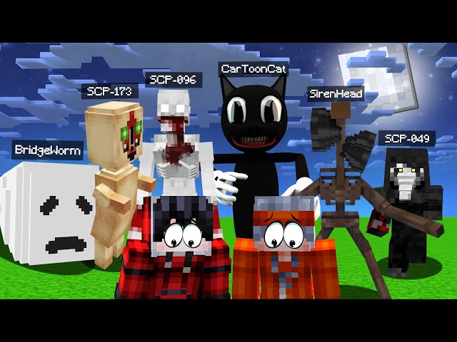 เมื่อโลกมายคราฟ!! เต็มไปด้วย SCP - ผีเปรตหัวลำโพง - หนอนใต้สะพาน ...