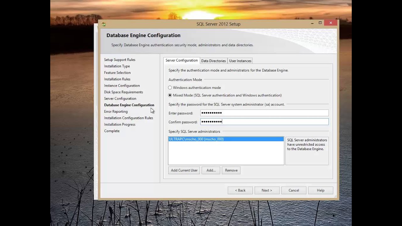 Installing SQL Server 2012 Express