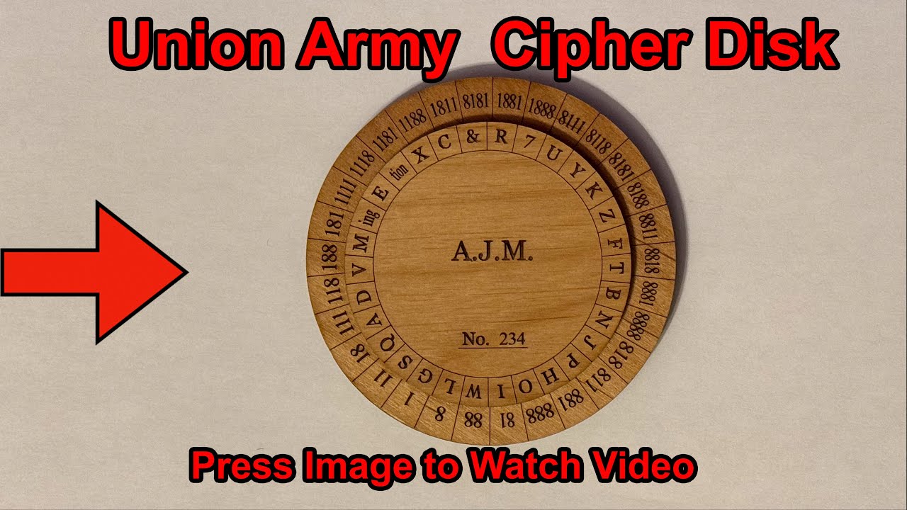 Union Army Cipher Disk