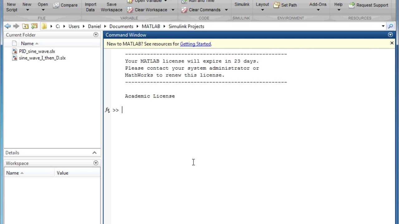Simulink Basics Part 1 – Setting the Directory and Starting Simulink