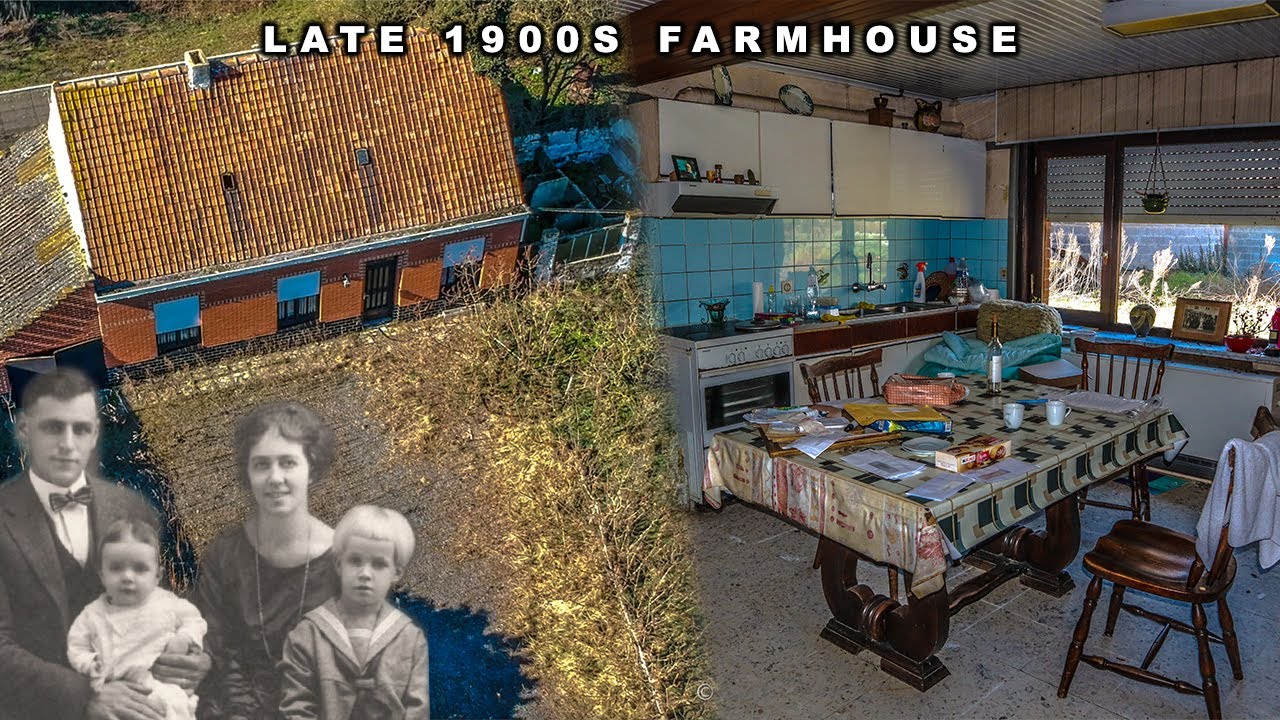 Forgotten the late 1900s Abandoned Farmhouse Full Of Stuff and Relics from the past Left Untouched