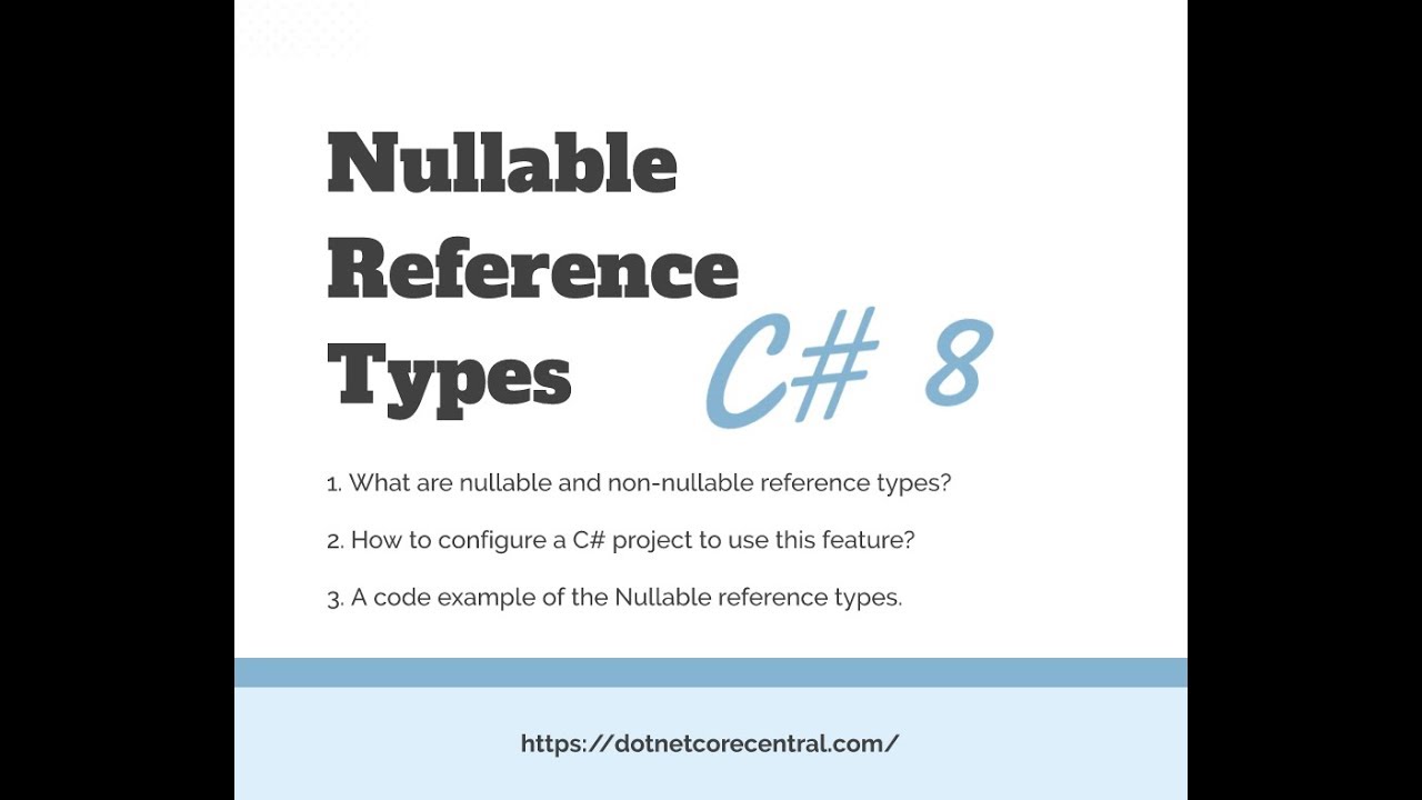 Nullable reference types in C# 8