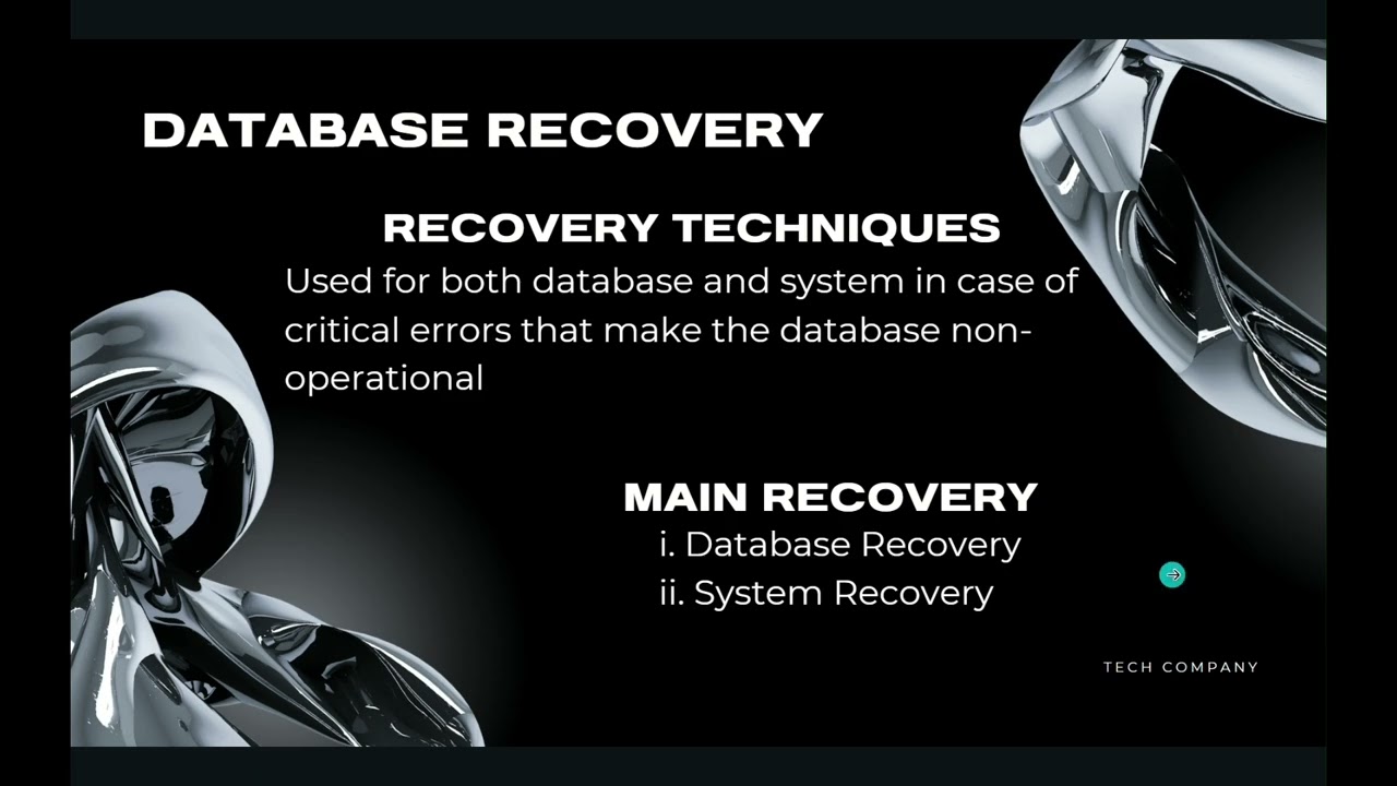 TOPIC 5 : DATABASE RECOVERY MANAGEMENT (DATABASE RECOVERY) #DBMS #JTMK #DIT