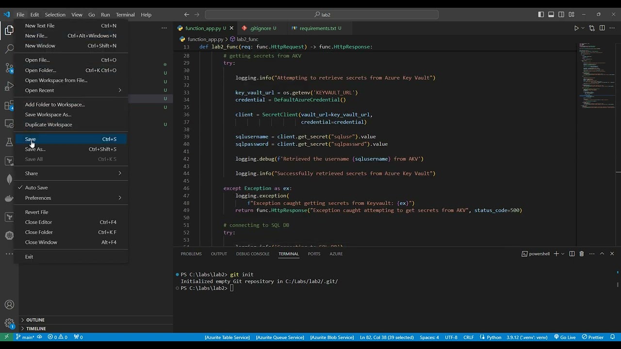 Python Azure function (v2) Hands on Lab 3 - Deploy using Azure DevOps CI/CD pipeline