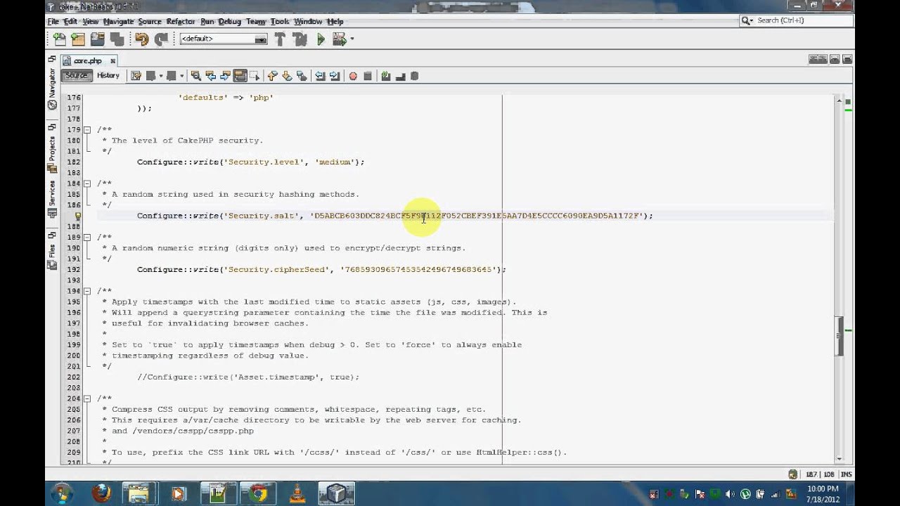 how to set up cakephp2