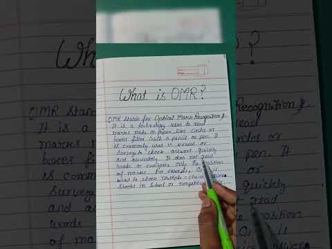 What is OMR in Computer? | OMR Full Form & Use Explained in easy Way #shorts