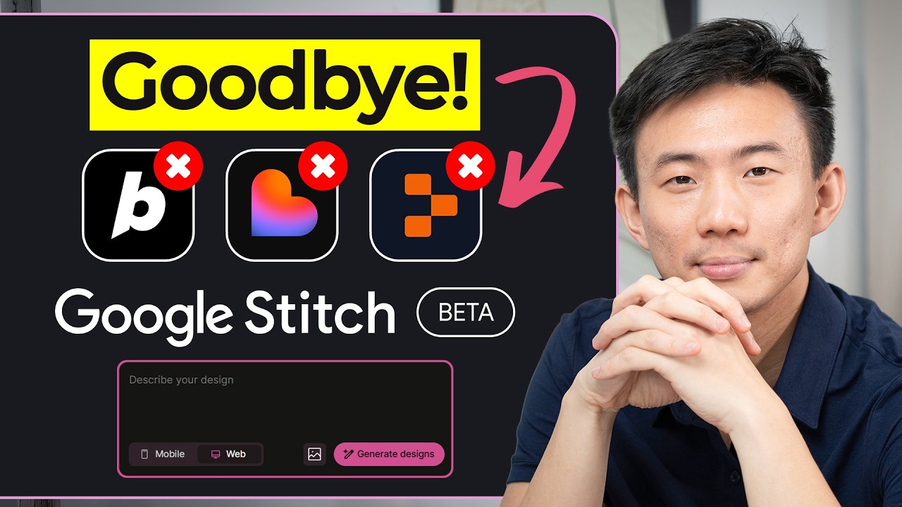 Google Stitch: Goodbye Figma? Build Full App UI in 5 Minutes (FREE)