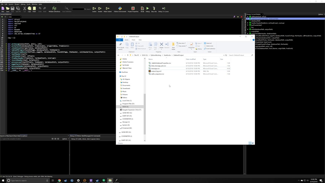 Recover SQLite Freeblock Data With Python