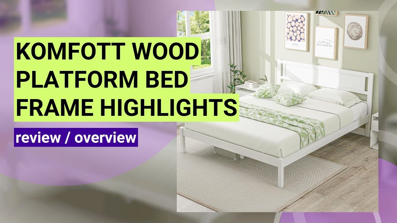 Review: KOMFOTT Full Size Wood Platform Bed Frame