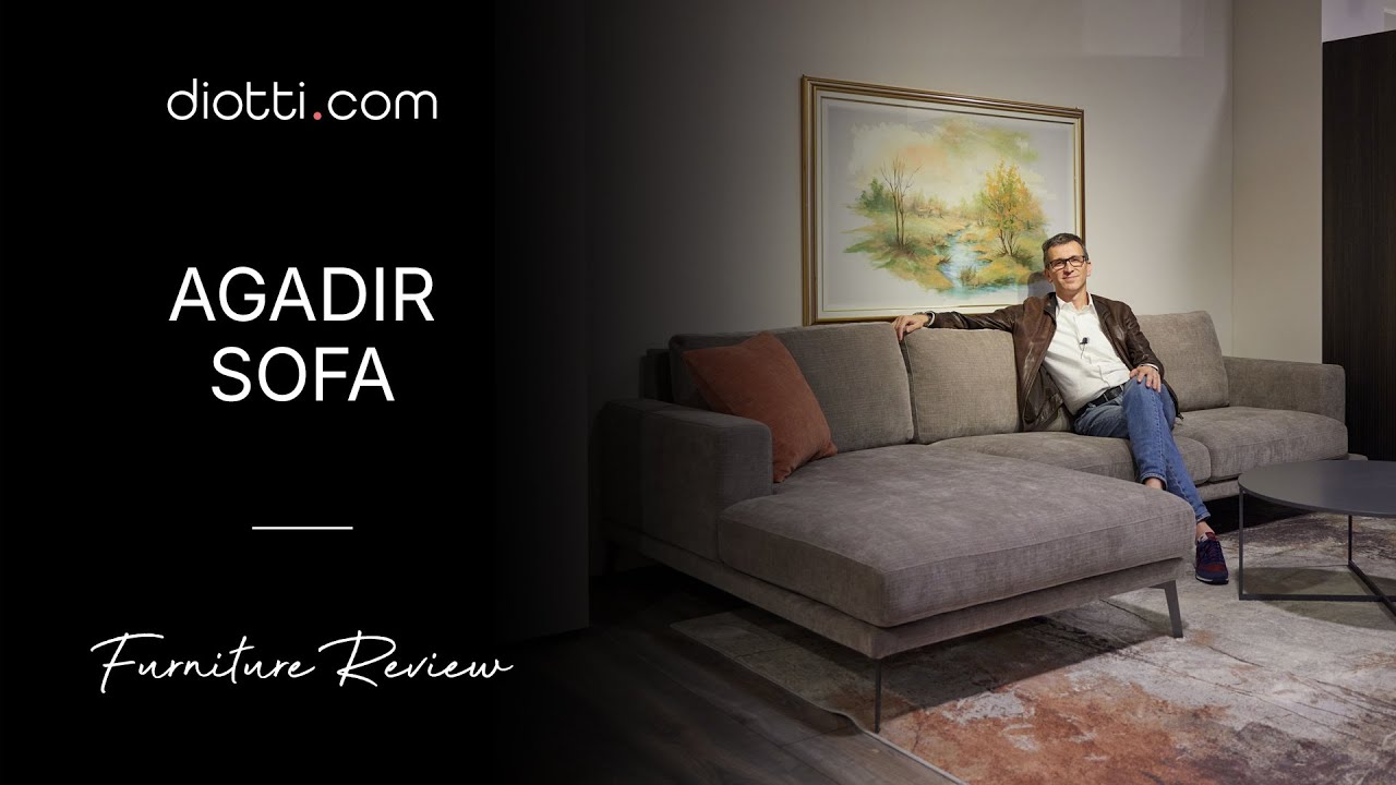 SECTIONAL SOFA with high feet and modern design | Customize Agadir