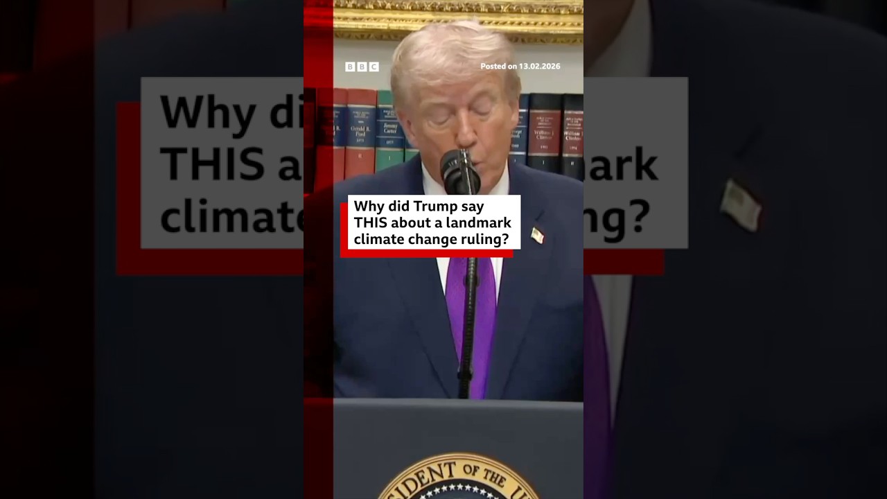 Why did Trump say this about a landmark climate change ruling? | BBC News