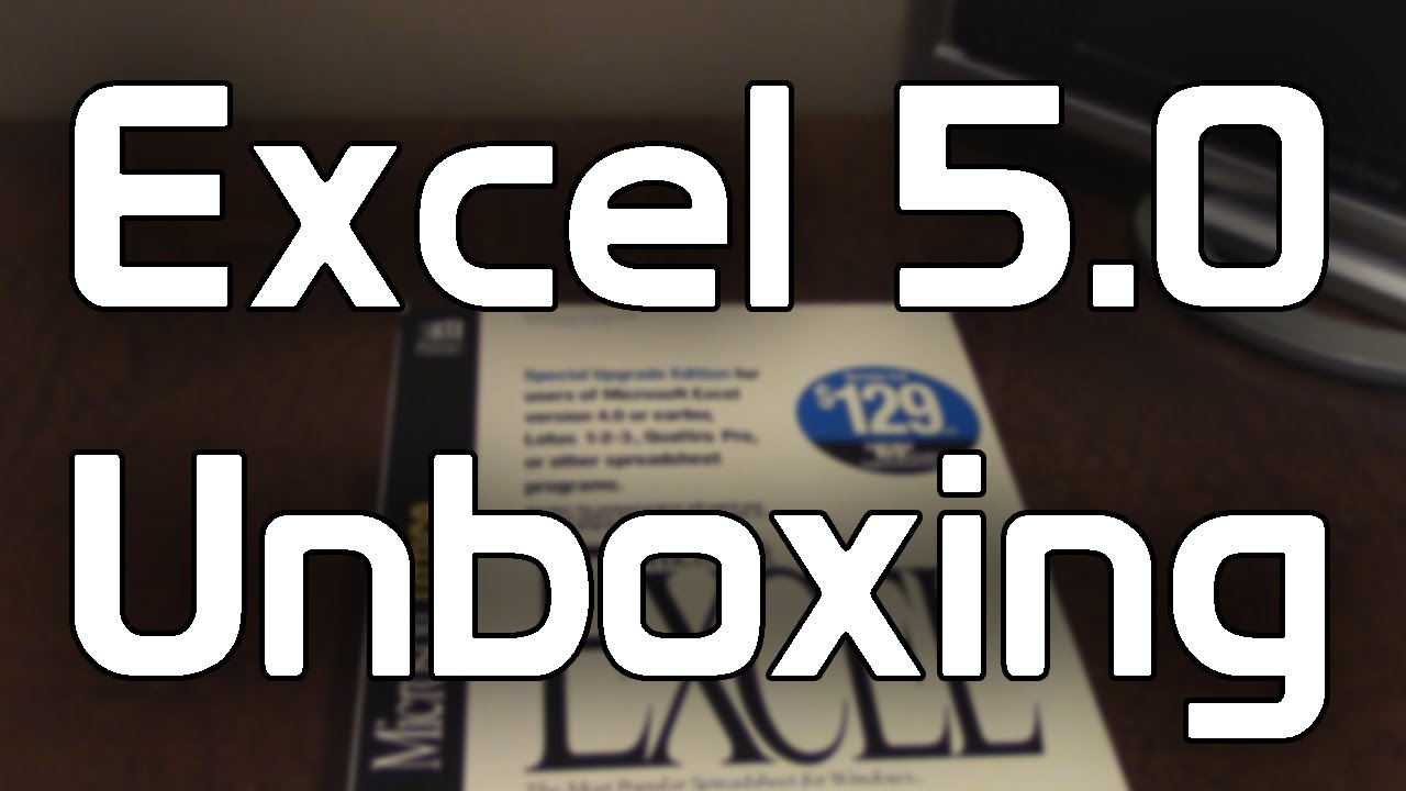 Microsoft Excel 5.0 Special Upgrade Edition Unboxing