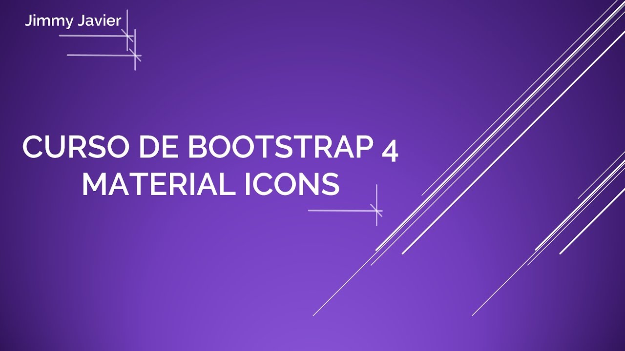 Curso de Bootstrap 4: Material Design Icons.