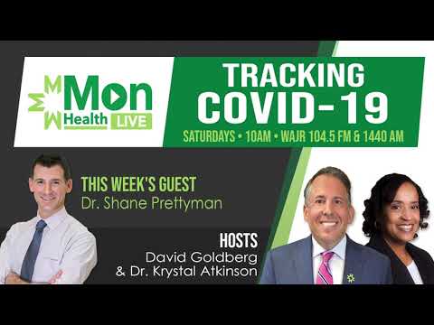 Mon Health LIVE- Tracking COVID-19 with special guest Dr. Shane Prettyman