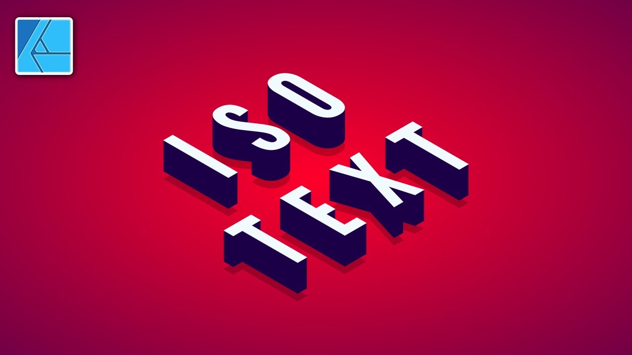 Create Isometric Text with Affinity Designer
