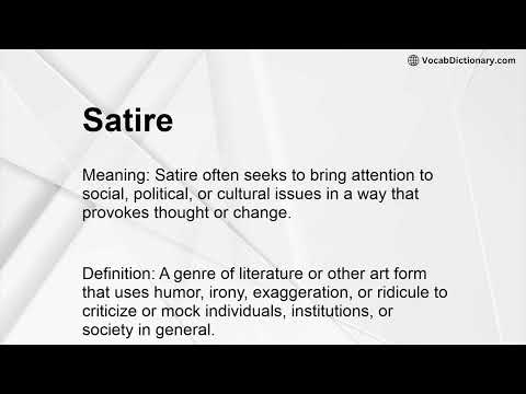 Satire Meaning