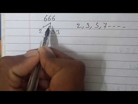 factor tree of 666 | prime factor tree |