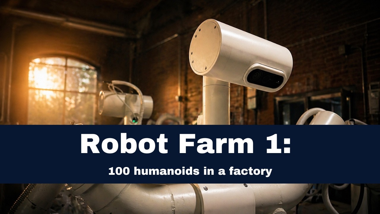 100 humanoid robots learning how to work