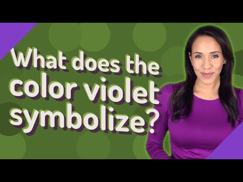 What does the color violet symbolize?