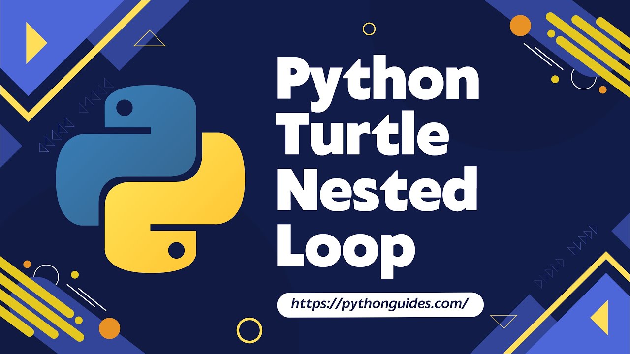 Python Turtle Nested Loop | How to create a nested loop in Python Turtle